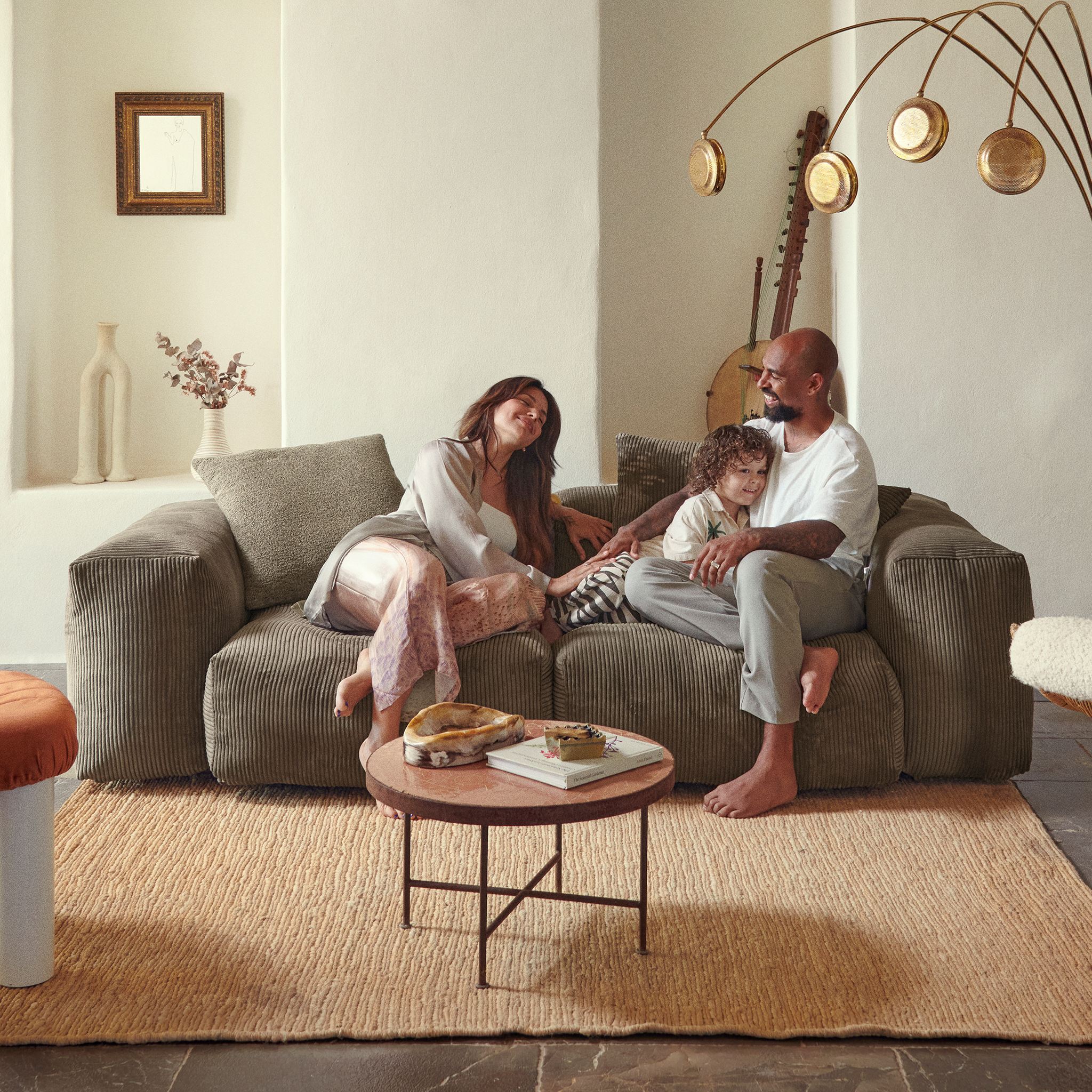 vetsak | Sofa Set 02 XLarge - Cord Velour - Sand | Modular Sofa | 3.5 ...
