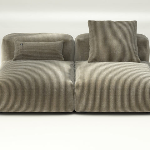 vetsak | Sofa Set 01 Medium - Cord Velour - Khaki | Modular Sofa | 2.5 ...