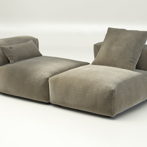 vetsak | Sofa Set 01 Medium - Cord Velour - Khaki | Modular Sofa | 2.5 ...