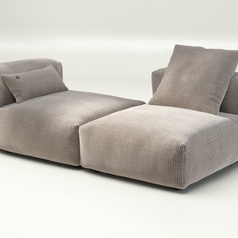 vetsak | Sofa Set 01 Medium - Cord Velour - Platinum | Modular Sofa ...