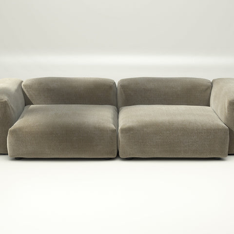 vetsak | Sofa Set 02 Large - Cord Velour - Khaki | Modular Sofa | 3.5 ...