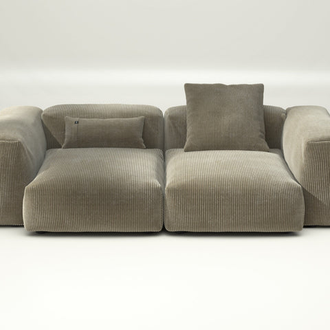 vetsak | Sofa Set 02 Medium - Cord Velour - Khaki | Modular Sofa | 2.5 ...