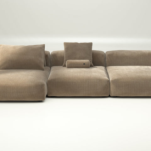 vetsak | Sofa Set 04 - Cord Velour - Sand | Modular Sofa | 5 Seater ...