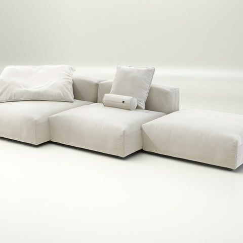 vetsak | Sofa Set 04 - Suave - Pearl | Modular Sofa | 5 Seater | Big S ...