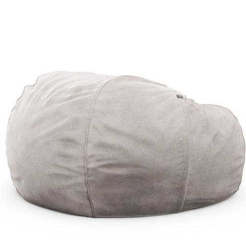 the jumbo beanbag cover - velvet - light grey - 55in x 35in – vetsak®