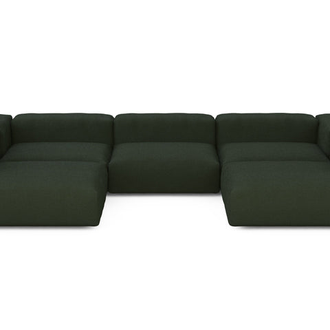 u-shape sofa - loop loop - mousse - 148in x 86in – vetsak®